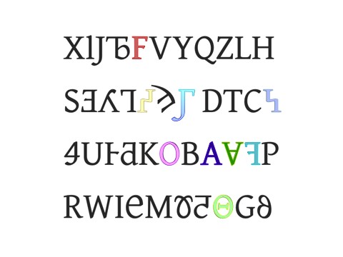 add xdi8 letters in xdi8 alphabet chart