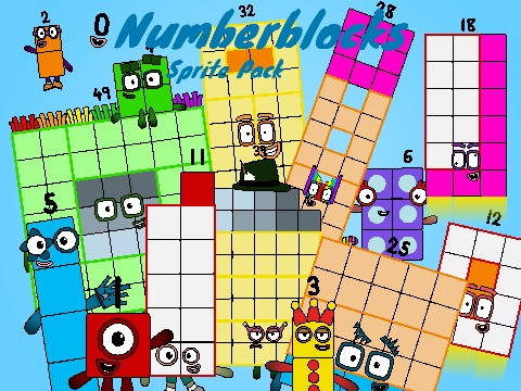 Numberblocks Sprite Pack (Macklemore Style)