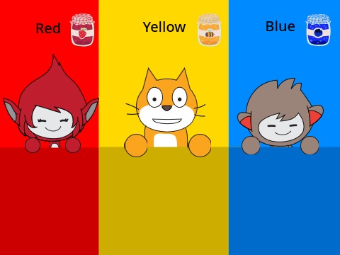 Red Yellow Blue Color Scratch Mukbang