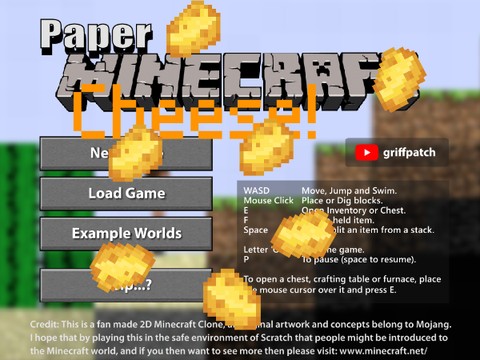 Paper Minecraft With Cheese