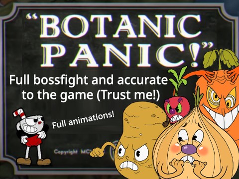 (Final Ver.) Cuphead The Root Pack Full Boss Fight made by vmagnanic