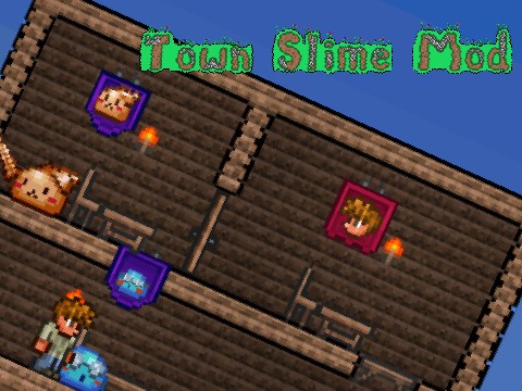 Terraria (Stamped) v1.2 town slimes mod