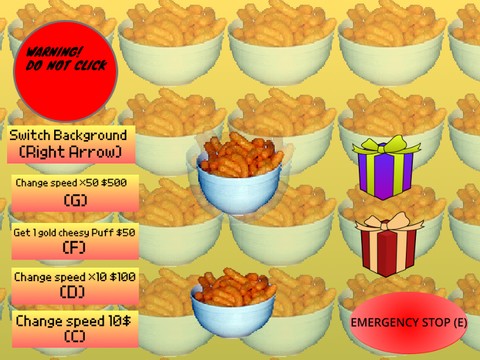 [OLD] Cheesy Puffs Speed Clicker (DELUXE)