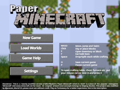 Paper Minecraft 1.20