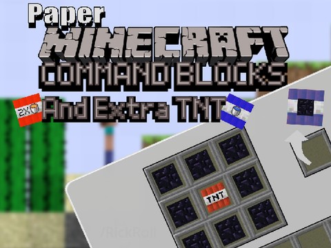 Paper Minecraft TNT Package