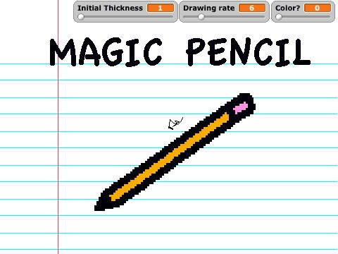 Magic Pencil (1 Sprite, 1 Script)