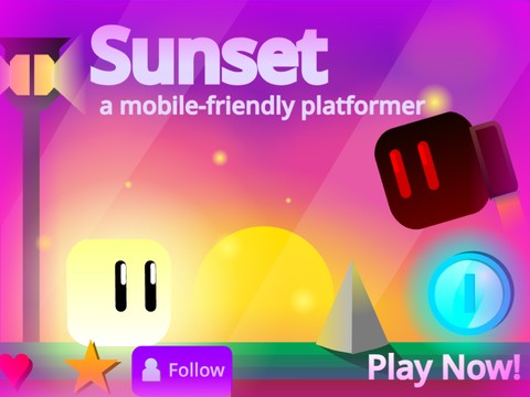 Sunset || A mobile platformer #games #art #all