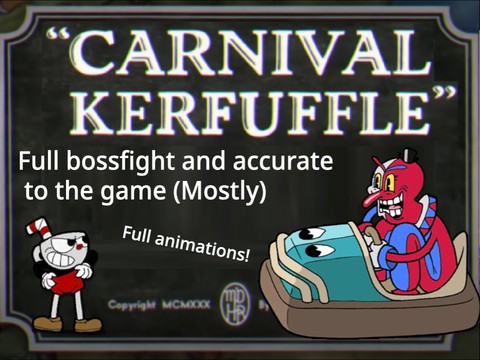 Cuphead Beppi The Clown Boss Fight made by vmagnanic