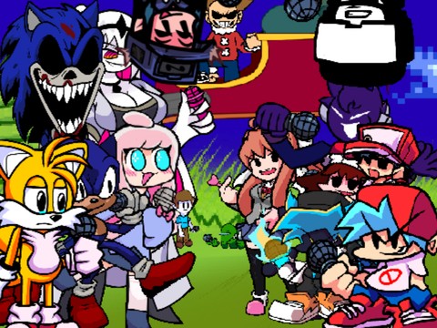 fnf chasing but everyone sing it (by neonight)