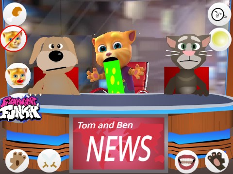 Talking tom & ben news but every time they talk they speak cat language ...