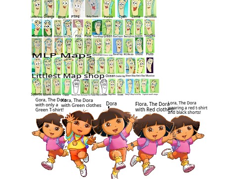 Swapped the positions + TheBeachOF, Can you make the Dora Squad and ...
