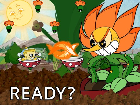 Cuphead Cagney Carnation Boss Fight