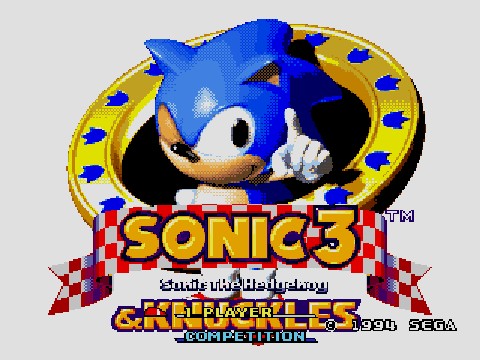 Sonic 3 and Knuckles Title Screen Remake