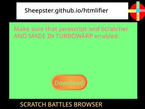 Scratch into HTML Windows