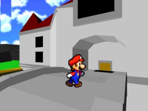 Mario 64 - Peach Castle 3d beta