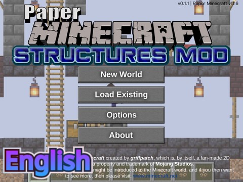 [Structures Mod] Paper Minecraft (English version)