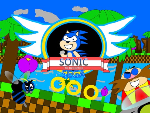 (BIG UPDATE) Sonic 1 remake on scratch drawn Slopes