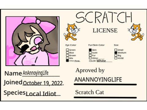 Make Your Own Scratch License remix