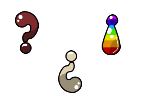 Three gems that will be used in Spanish Alphabet Lore