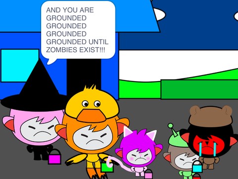 EVIL NANO GETS GROUNDED ON HALLOWEEN!!