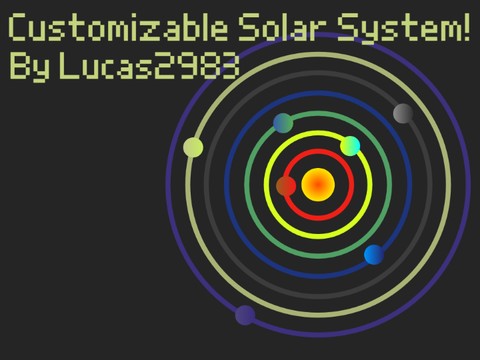 Customizable Solar System! BETA