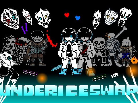 [Ver.1.1] undertale au Under ice swap 【hard mode】fight! phase 1~2