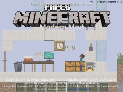 Paper Minecraft Modern Mod!! #All #Game