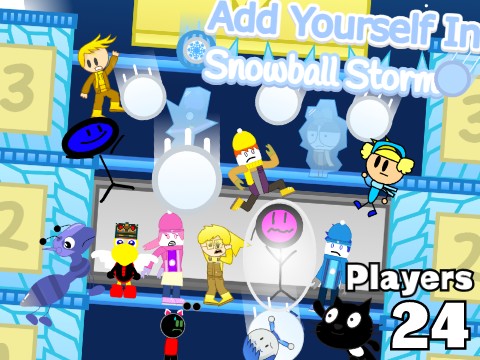 AY in Snowball Storm | Remix 9 | 24 Players