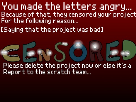 You made the letters angry…