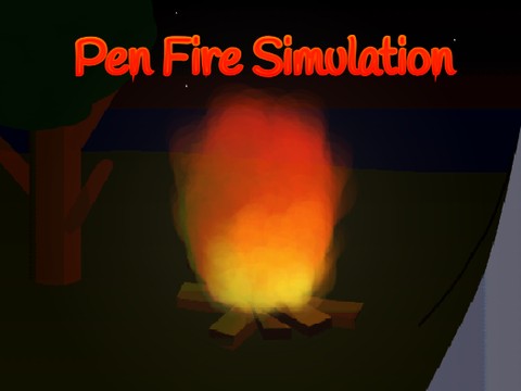 Pen fire simulation