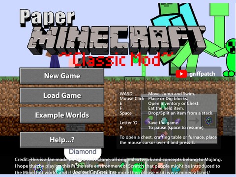 Paper Minecraft Classic Mod1.1
