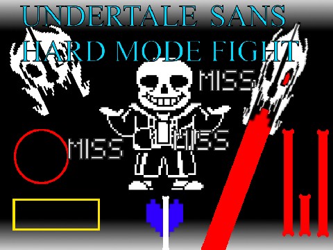 UnderTale Sans fight hard mode mnym1024 ver.