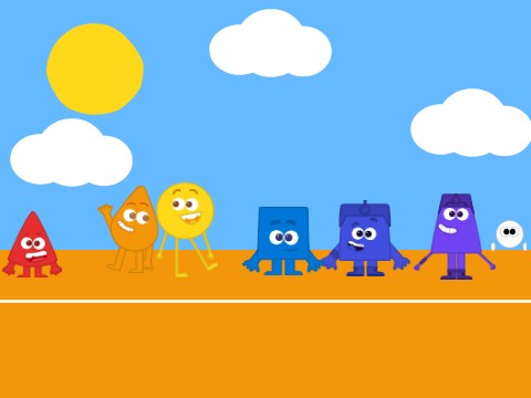 Colourblocks Shorts: Gold