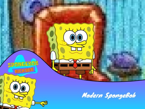 Modern SpongeBob Vector