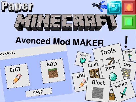 Paper Minecraft Advanced Mod Maker ! 1.3