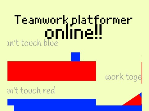 ☁Teamwork platformer (cloud multiplayer)#games