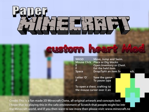 paper Minecraft MOD【カスタムハートMOD】【custom heart Mod】 remix