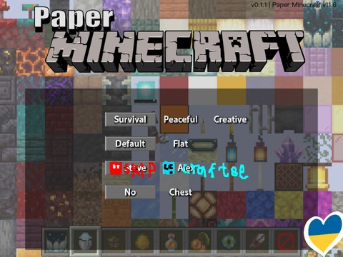 Paper Minecraft Super Mod!! remix with skip and craftee