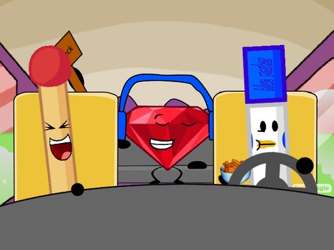 A Day In The Fifth Contest (BFDI animation) with blue marker