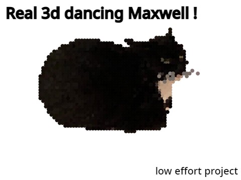 Real 3D dancing Maxwell
