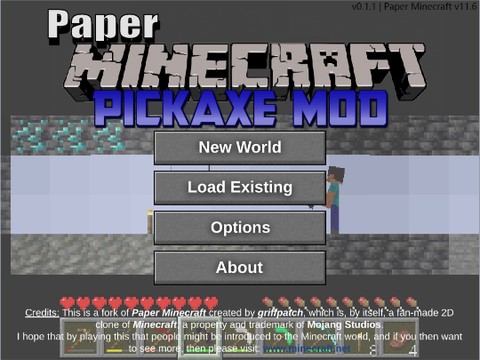 [Pickaxe Mod]Paper Minecraft