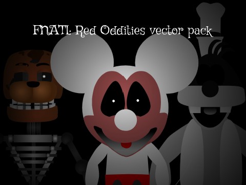 FNATI: Red Oddities Toons/animatronics vectors (Gift for @Baconator55ss)