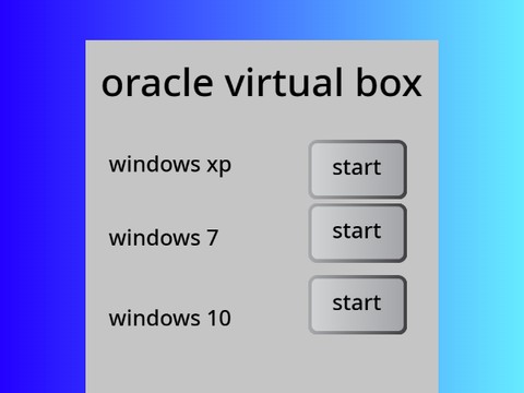 oracle virtual box | 3 windows
