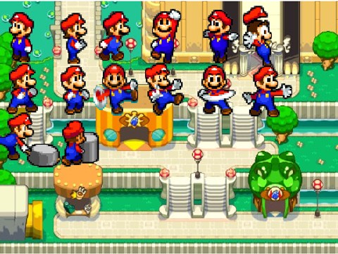 Mario Sprites from Mario and Luigi Bowser Inside Story