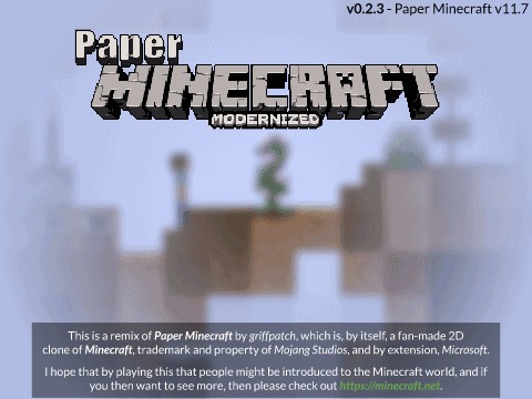Paper Minecraft Modernized (Remix, v0.2.3) remix
