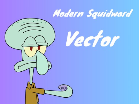 Modern Squidward Vector