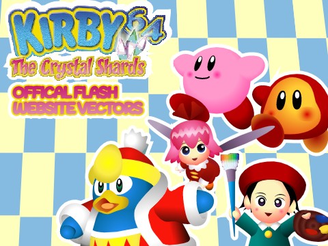 Offical kirby 64 flash website vectors