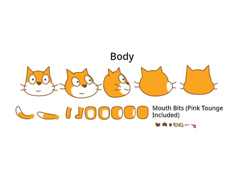 Scratch Cat Sprite with Kit