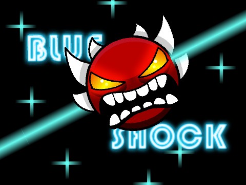 Geometry Dash blue shock (warning: easy)