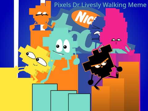 Nicktoons UK Pixels Dr Livesly Walking Meme